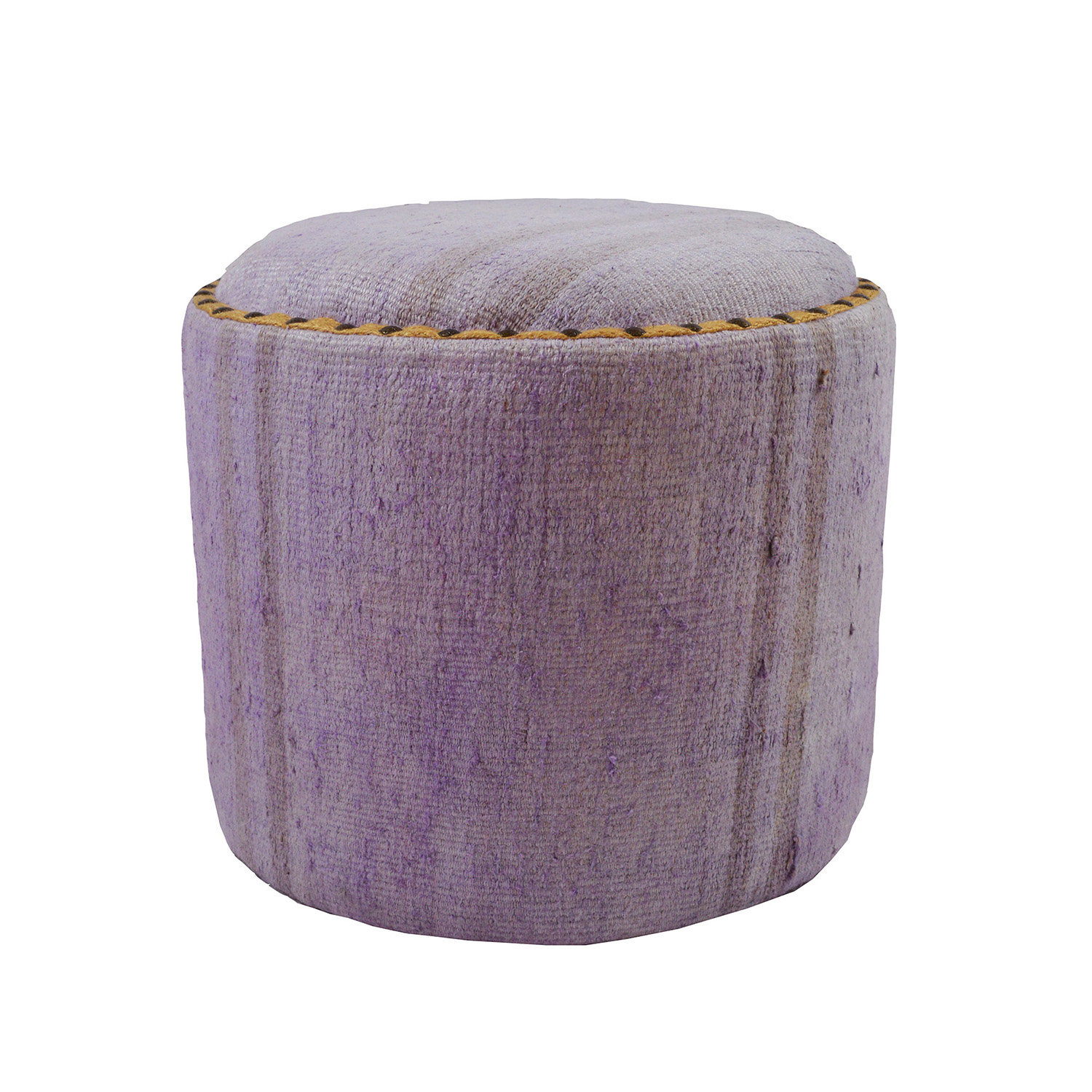 Purple Hemp Ottoman | Vivid Interiors